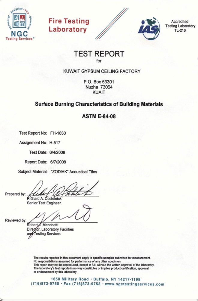 Kuwait Gypsum ceilings factory